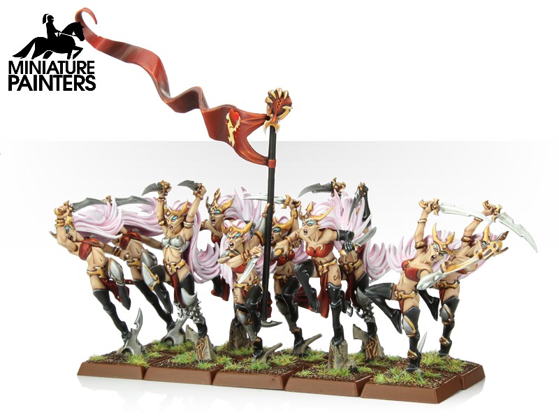 MP painted DARK ELF WITCH ELVES warhammer FB AoS g AELVES | eBay